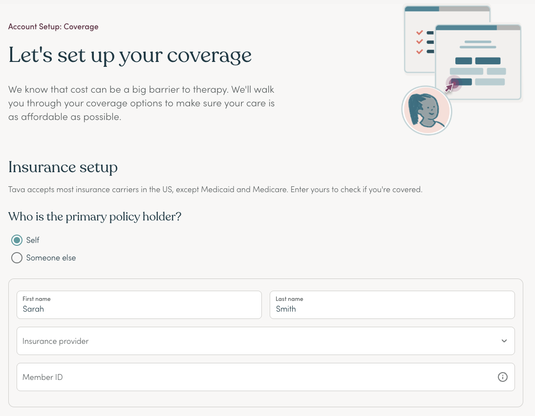 Getting Started with Insurance Coverage – Tava Client Help Center