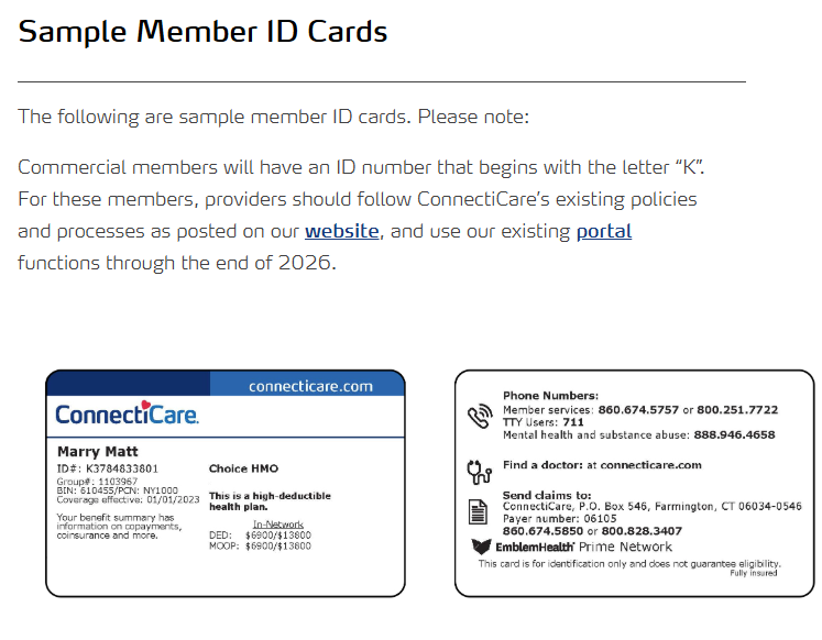 Find my ConnectiCare Member ID – Tava Client Help Center